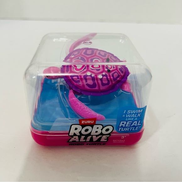 Toys | Zuru Robo Alive Robo Turtle Robotic Swimming Turtle Pink | Poshmark